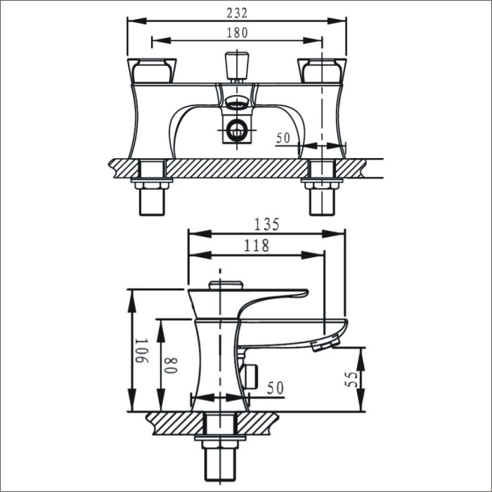 Bristan | Hourglass | HOUBSMC | Bath Shower Mixer - Bath shower mixers ...