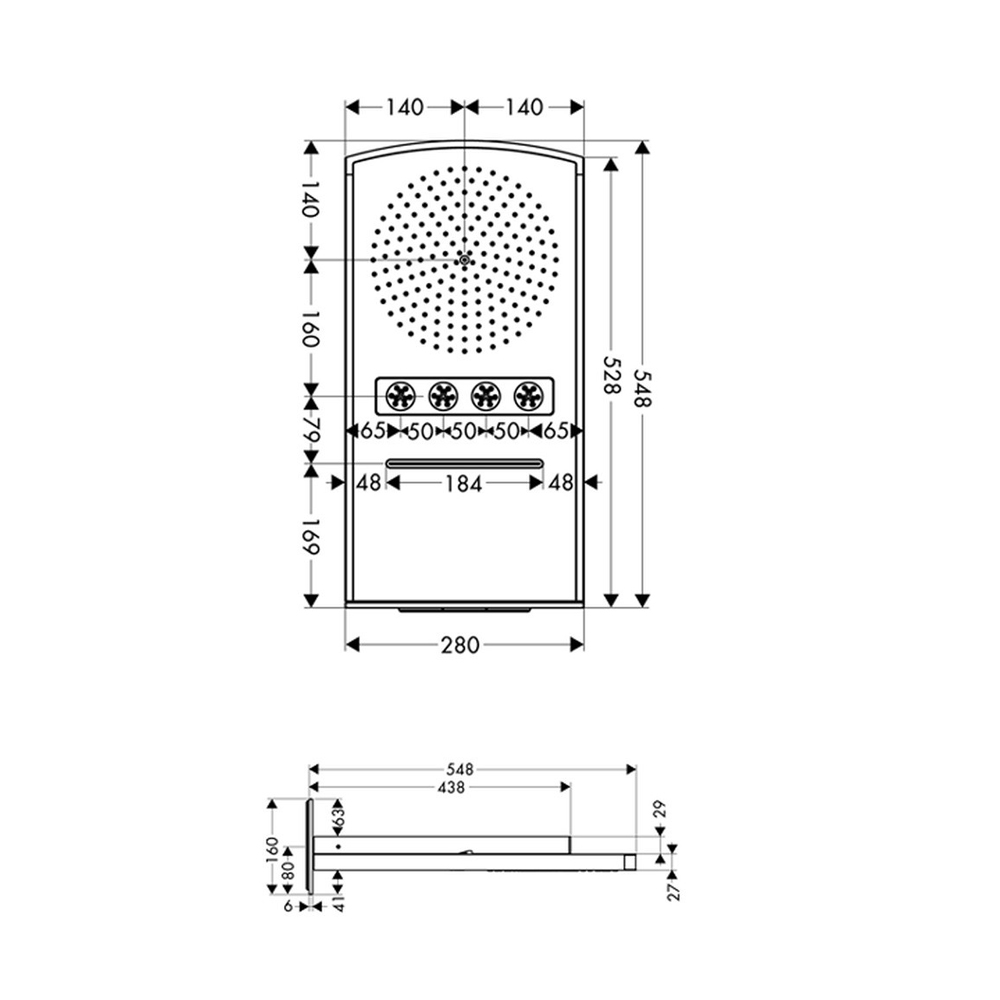 Hansgrohe | Raindance | 28411000 | Overhead Shower - Shower heads ...
