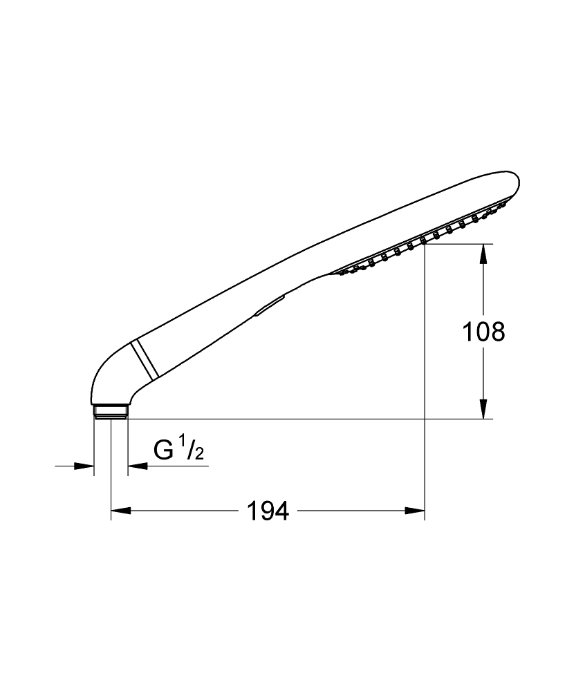 Grohe | Rainshower | 27274000 | Shower Head - Shower heads - Bathrooms ...