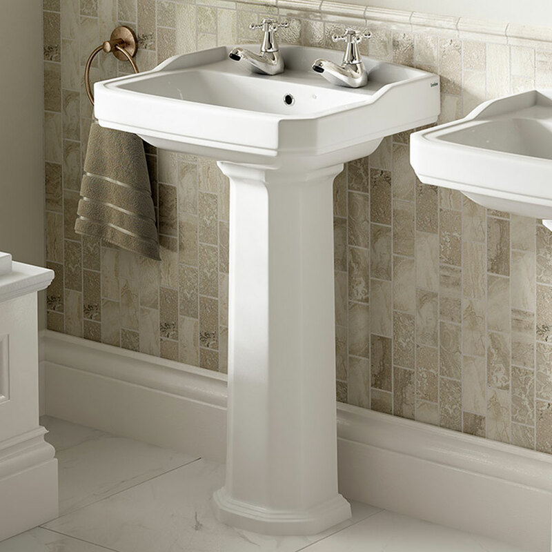 Lecico | Classic Series | CS53BA2SET | Basin + Pedestal - Bathrooms And ...