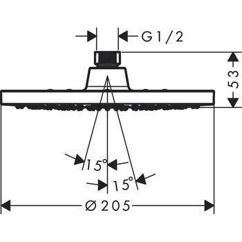 Hansgrohe | Vernis | 26093000 | Shower Head - Shower heads - Bathrooms ...