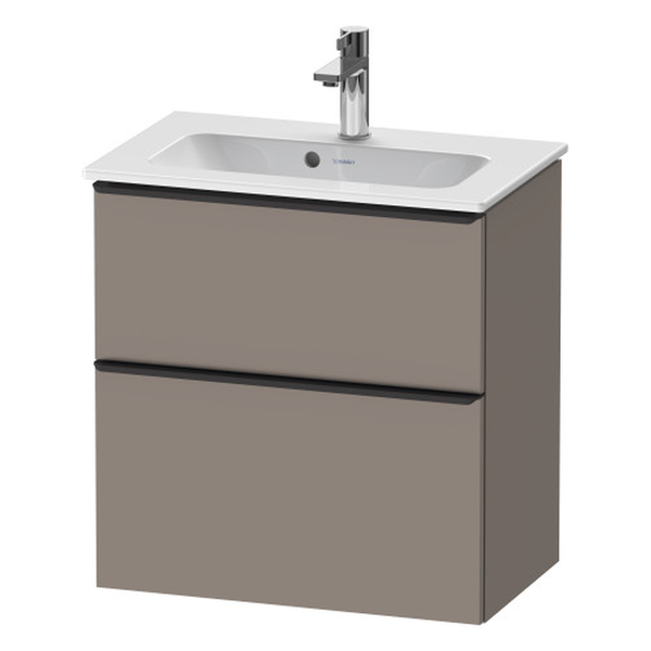 Duravit | D-Neo | DE436804343 | Vanity Unit | Matt Basalt - Bathroom ...