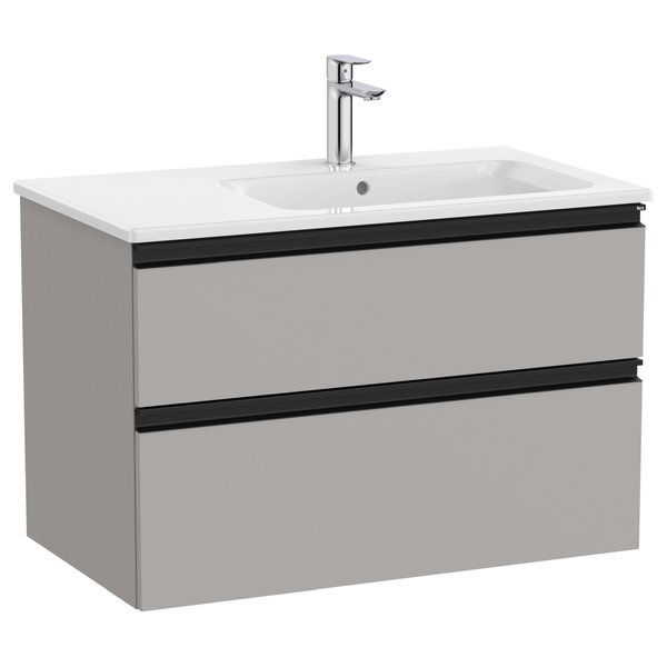 Roca | The Gap | A857401547 | Vanity Unit | Matt Grey - Bathroom ...