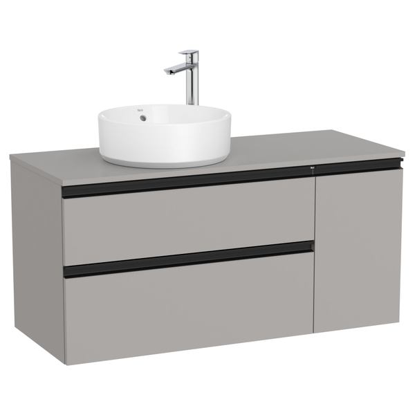 Roca The Gap A857423547 Matt Grey 1100x460 Worktop - Bathroom furniture ...