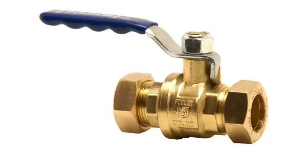Pegler PB350 Compression Full Bore 15mm Lever Ball Valve with Blue ...